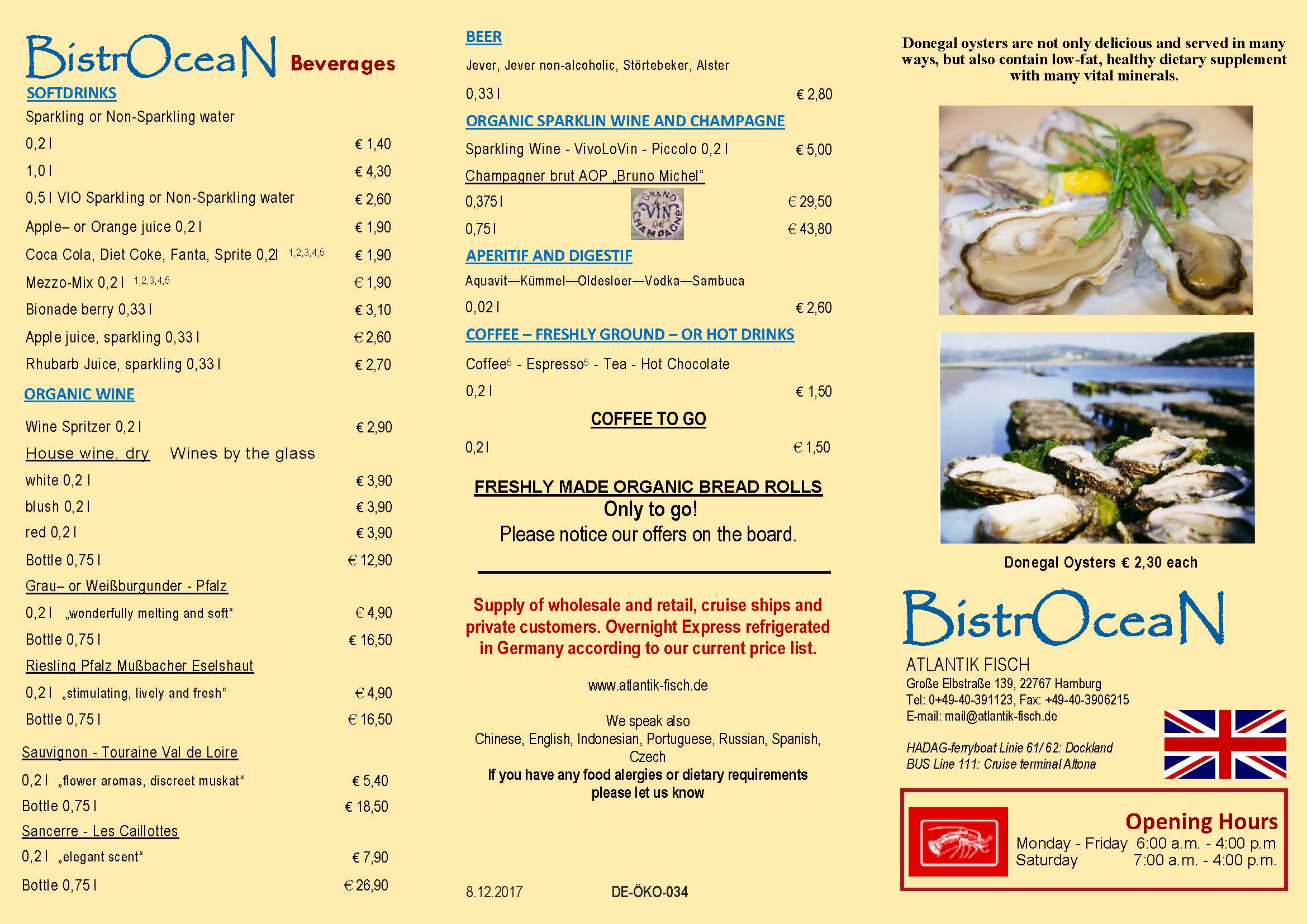 ATLANTIK FISCH - Fisch essen - Mittagstisch am Fischmarkt Hamburg